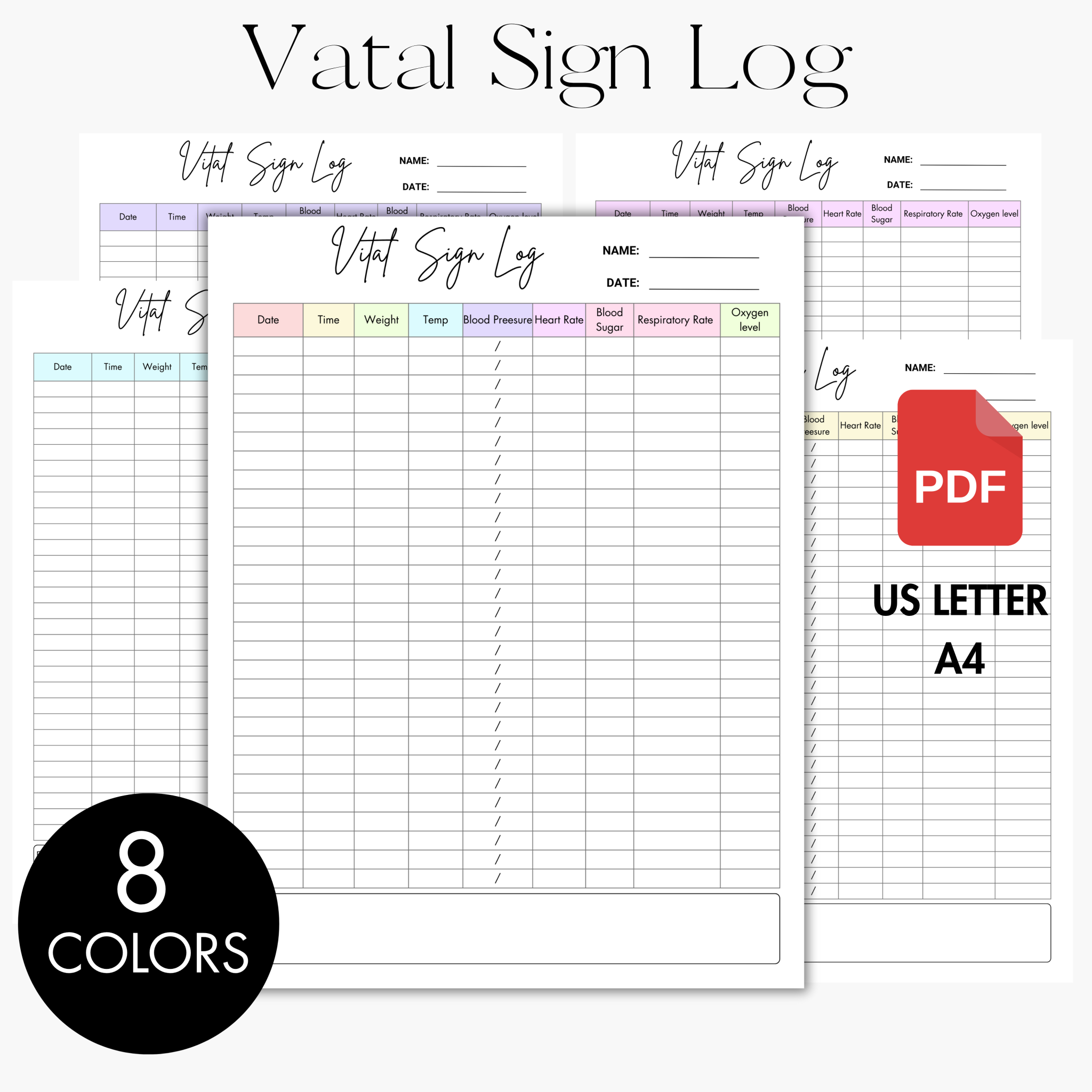 Editable Air Filter Replacement Log Printable Template
