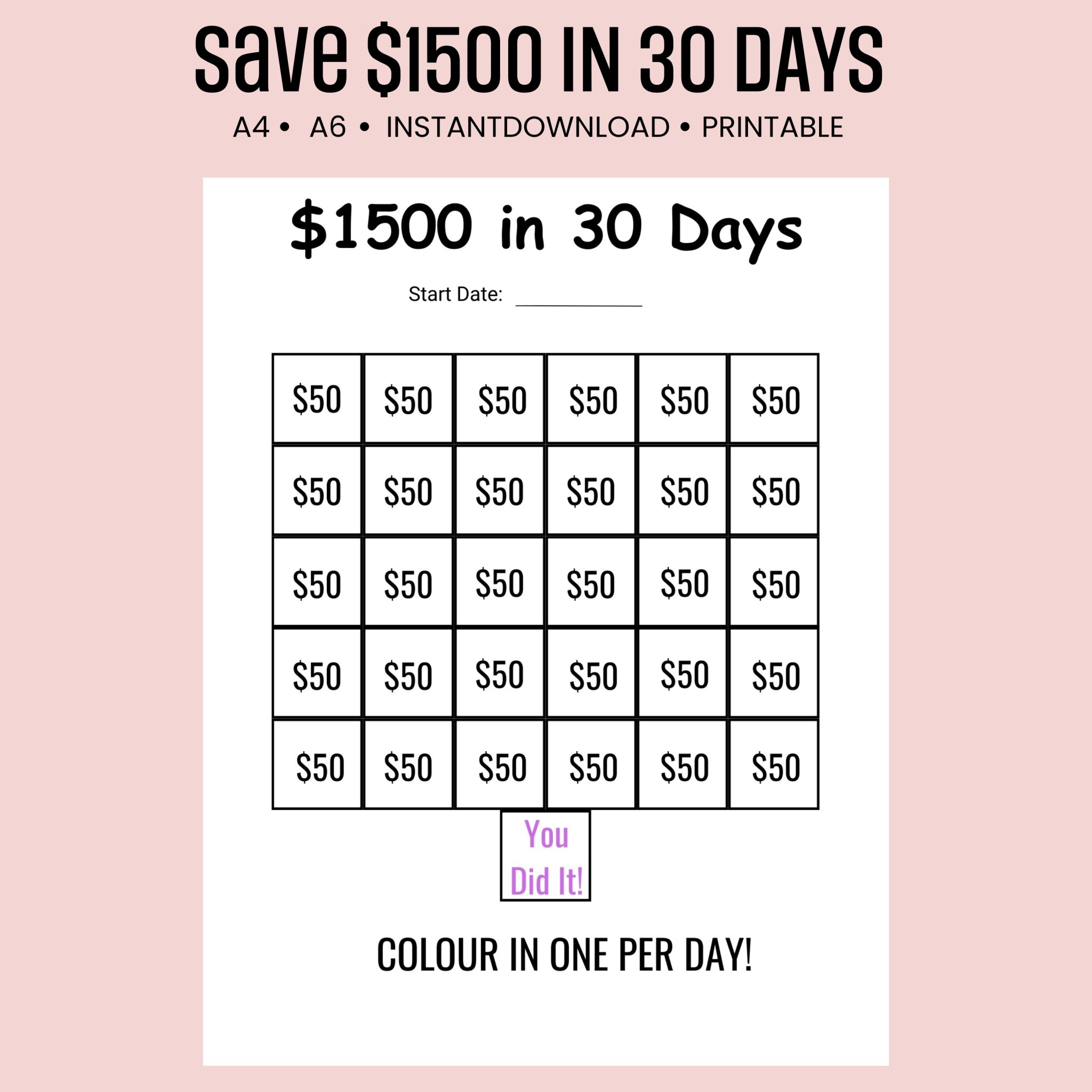 5K in 6 Months Savings Challenge