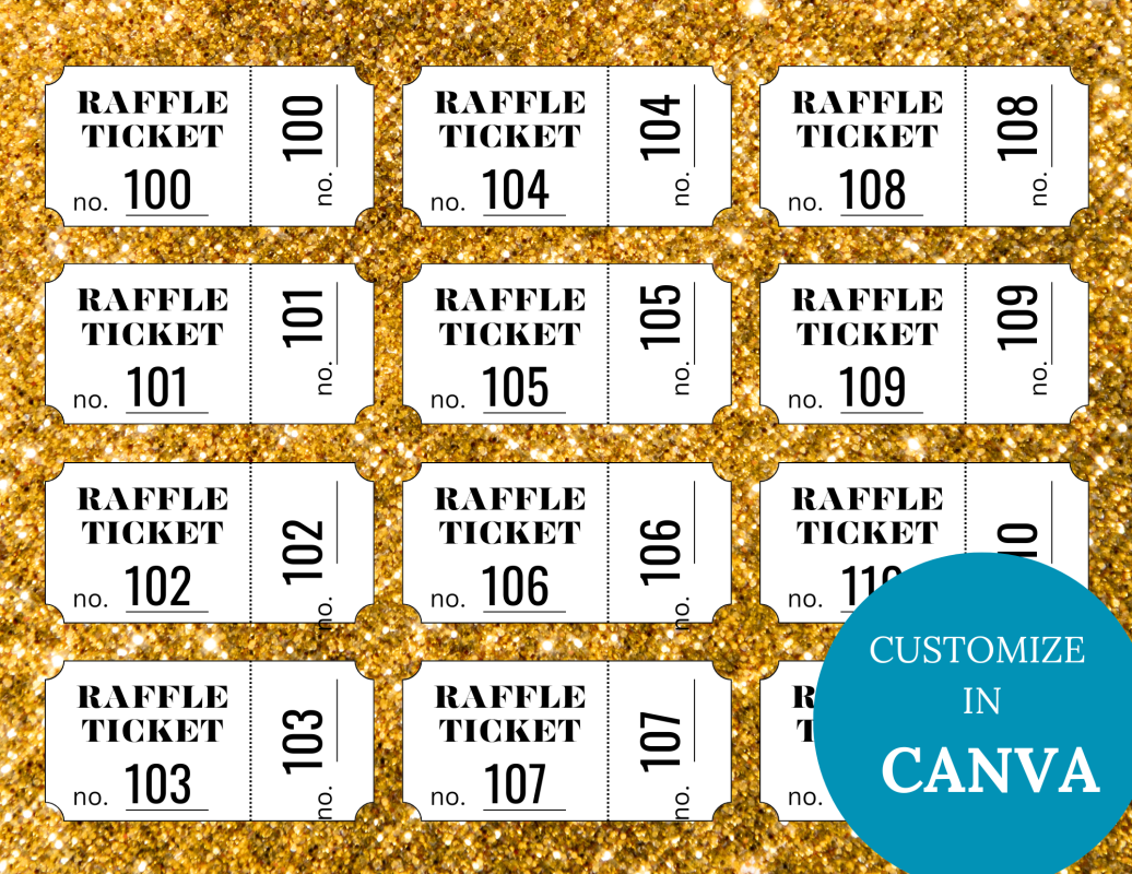 Numbered Raffle Tickets