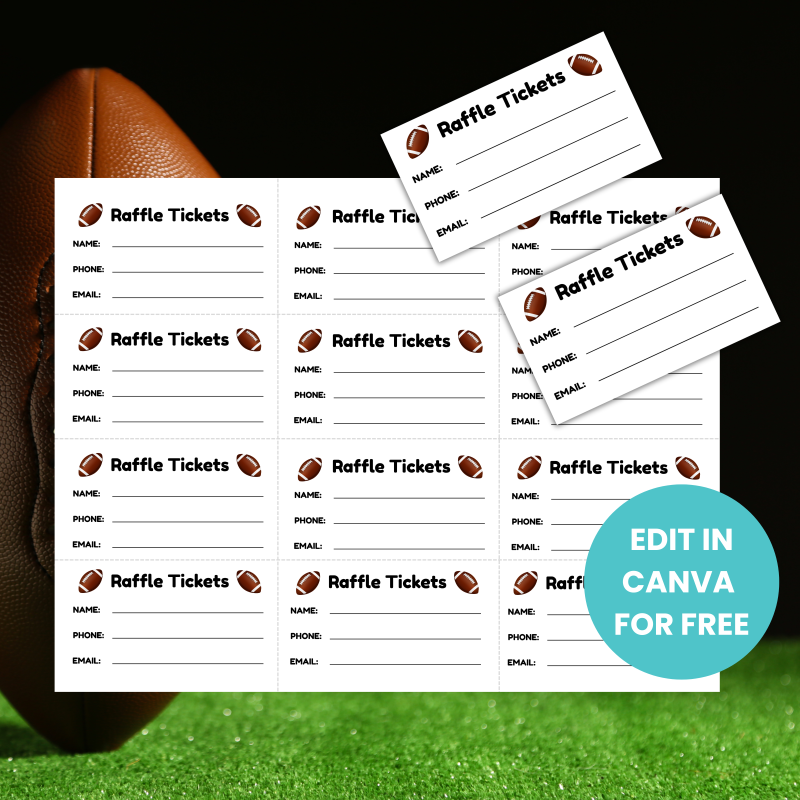 Editable Gun Raffle Ticket